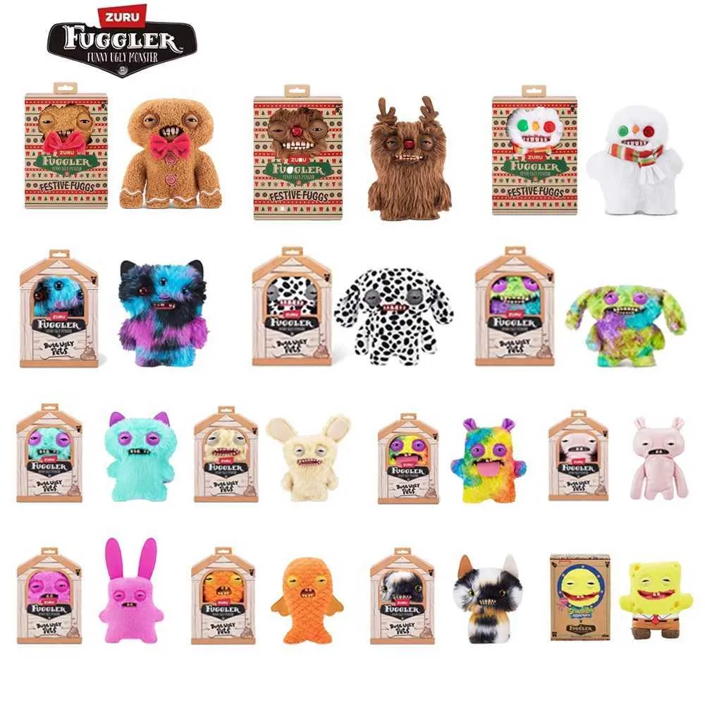 Fuggler Plush Toys Butt Ugly Monster Pets With Teeth Mr. Buttons Golden ...