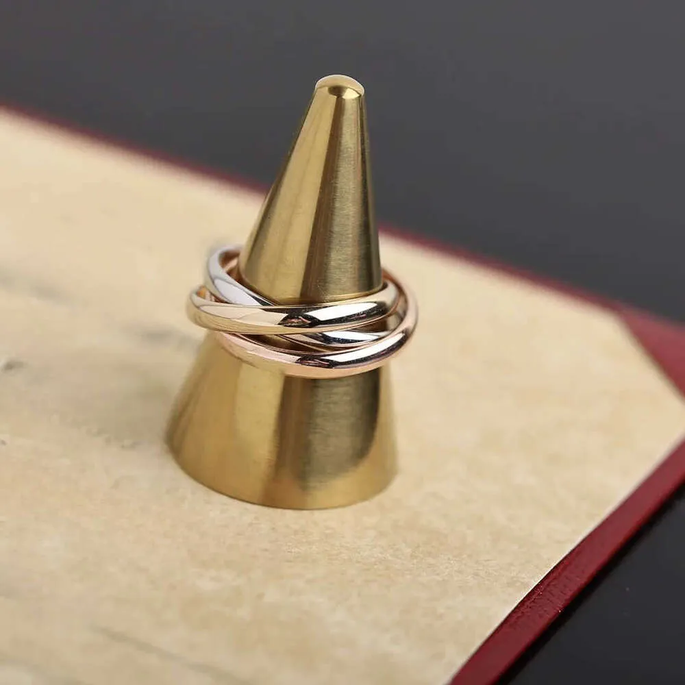 Designer Tri Color Gold Ring with Gray Diamond in Prong Setting for ...