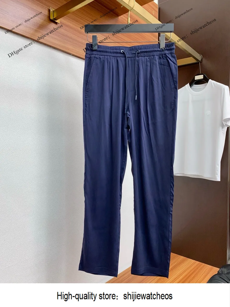 High-End Men's Casual Pants 38 Waist Size Low Waist Lightweight Chiffon ...