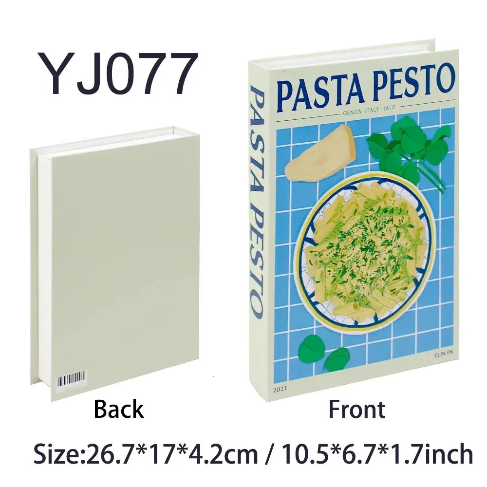 Coffee Table Books Storage Box Glass Modern Fake Books for Decoration ...