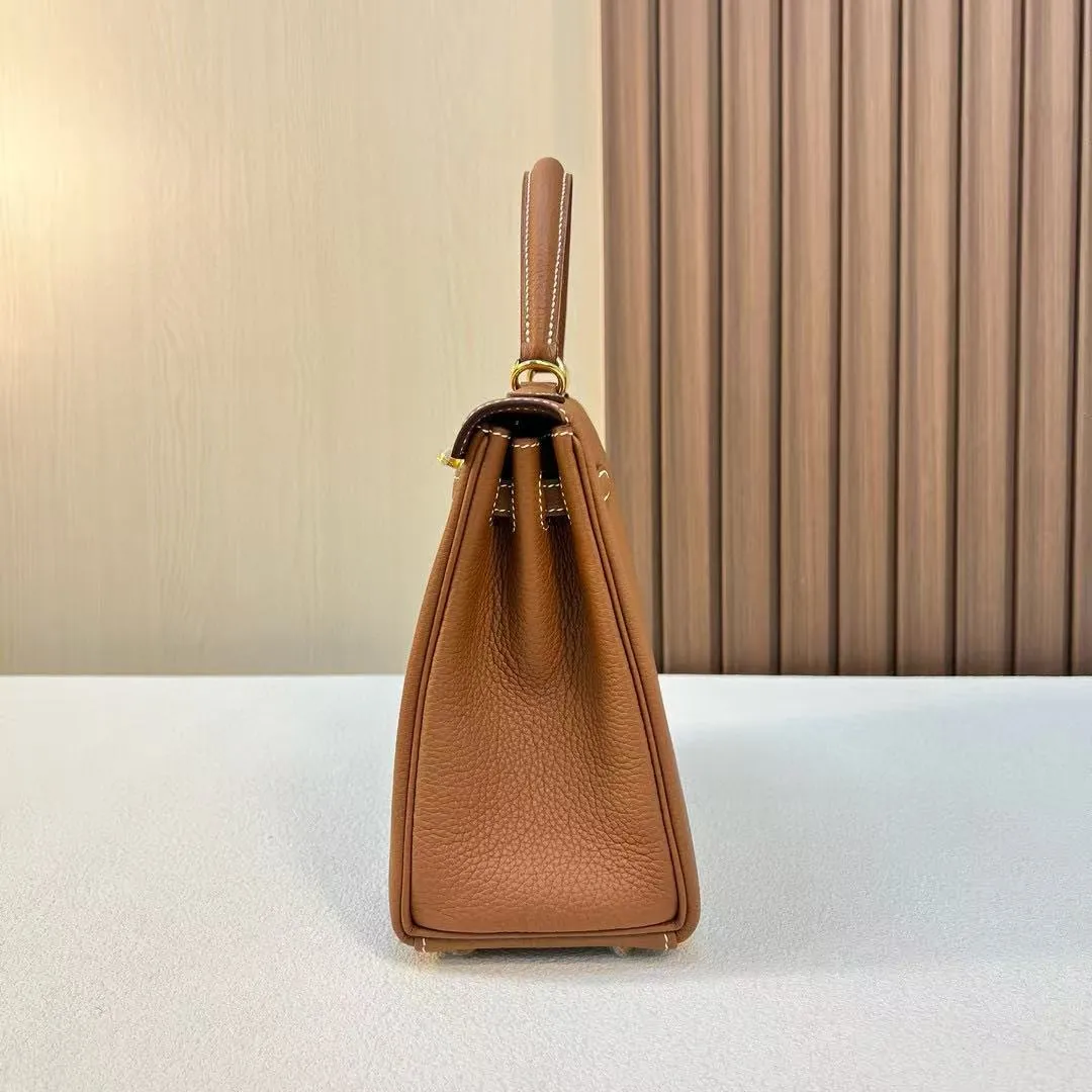 Designer bag 25cm togo leather small flap handbag with lock cover ...