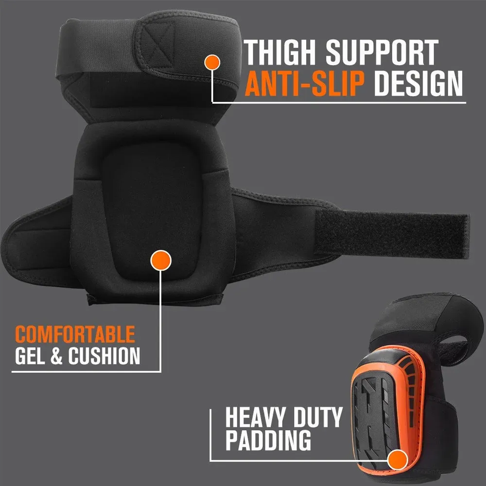 Professional Heavy Duty EVA Foam Padding Knee Pads with Gel Cushion and ...