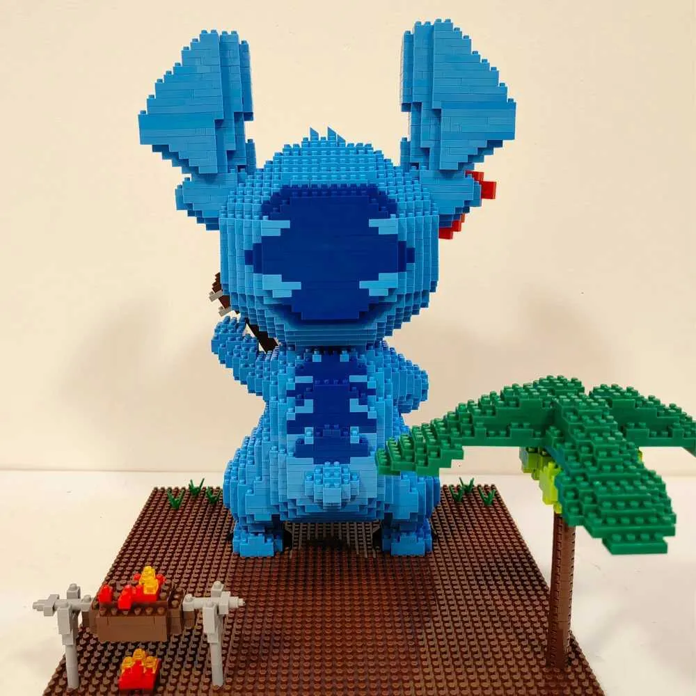 Disney Guitar Stitch Series Diamond Building Block Micro Lilo Stitch ...