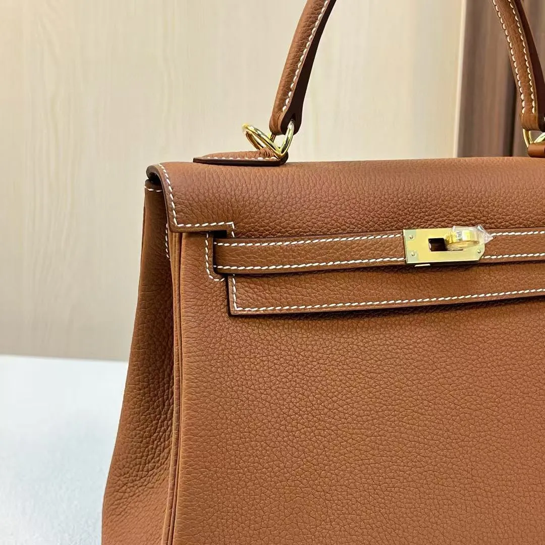 Designer bag 25cm togo leather small flap handbag with lock cover ...