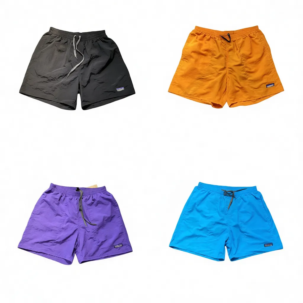 Men's Beach Swimming Pool Shorts Quick Dry Mid Length Vintage American ...
