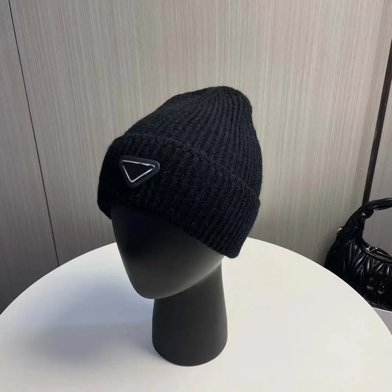 Cable Knit Cotton Winter Beanie with Embroidered Letter Pattern for Men ...