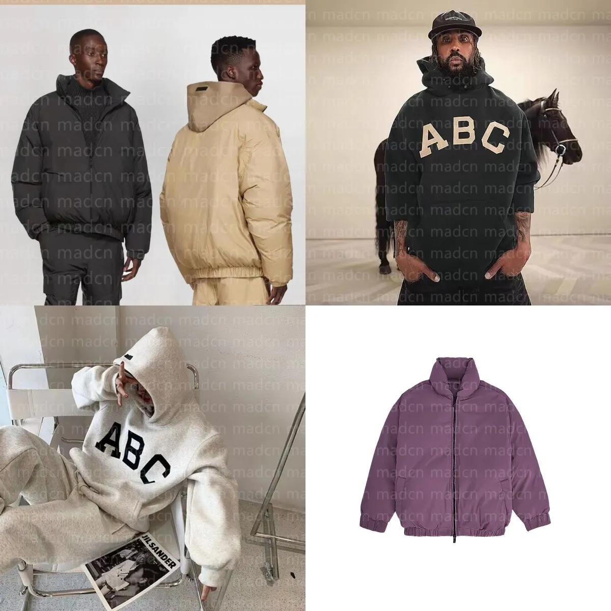 Down Jacket Mens Winter Parka Outerwear Coat with 90% White Duck Down ...