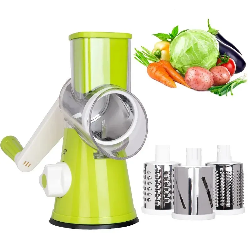 Rotary Cheese Grater Vegetable Cutter Slicer Manual Kitchen Chopper ...