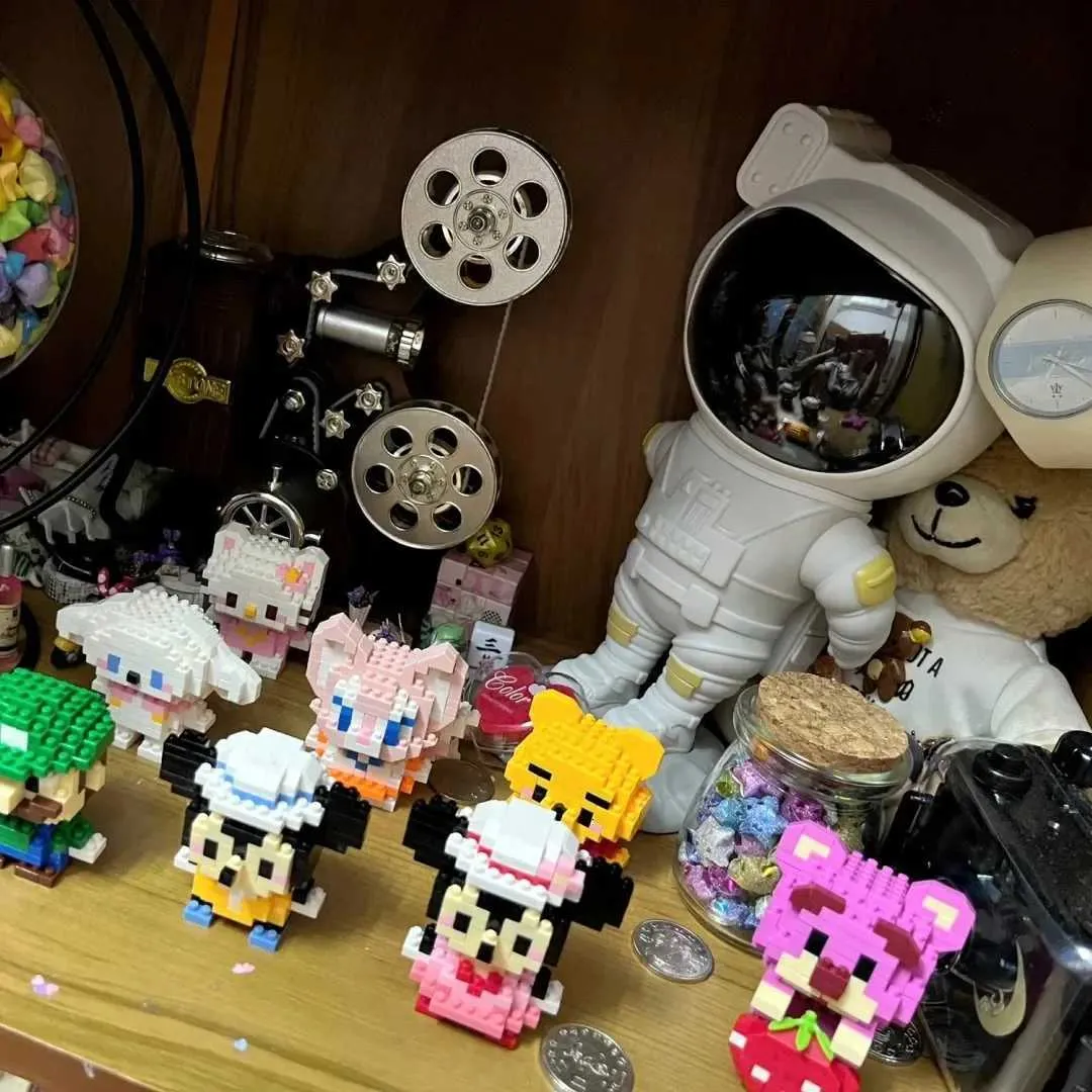 Disney Stitch Building Blocks Anime Kawaii Cartoon mini Action ...