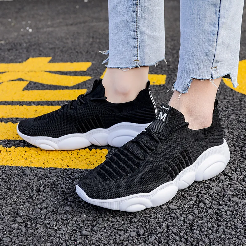 Lightweight Breathable Unisex Running Trainers with Cushioned PU Rubber ...