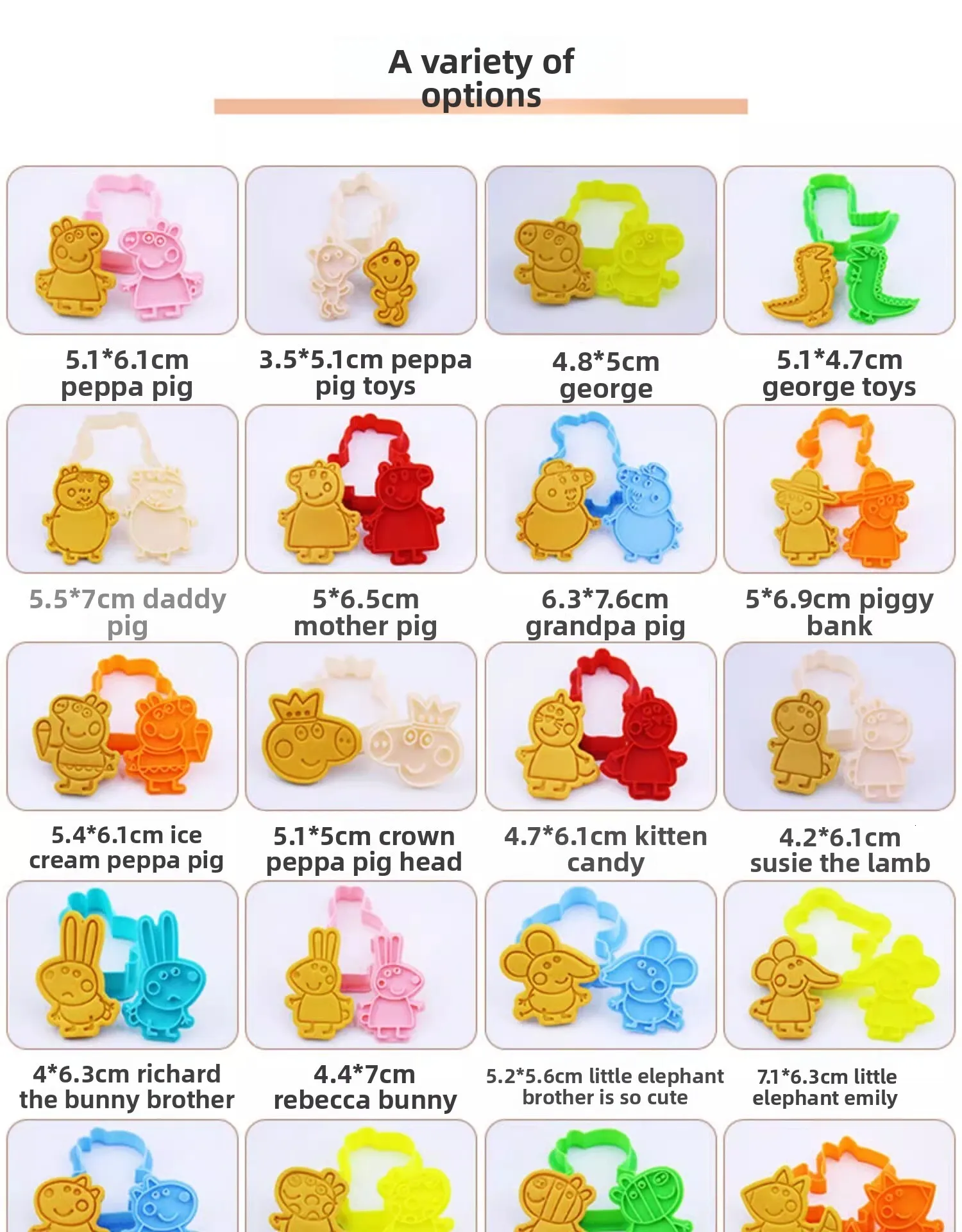 Pig Cartoon Plastic Fondant Cookie 3D Press Mold for Home Baking DIY ...