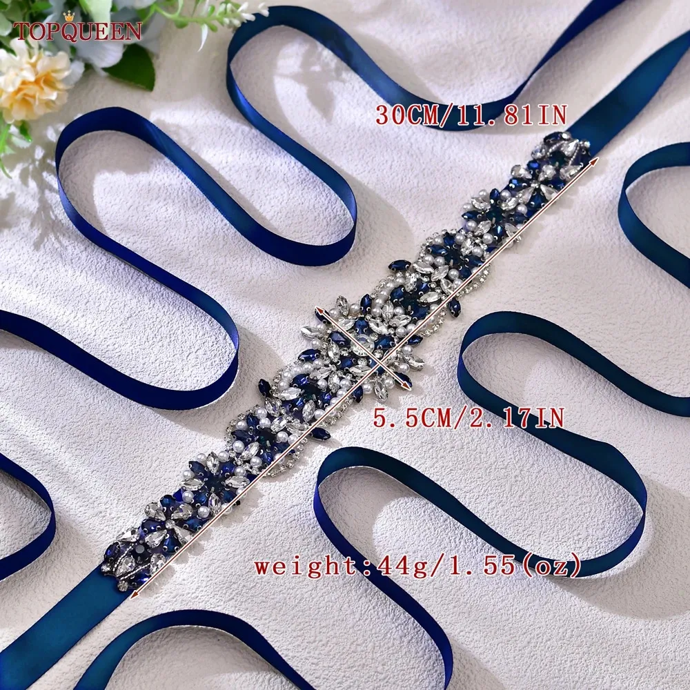 TOPQUEEN Genuine Leather Bridal Sash Belt with Golden Buckle Narrow ...