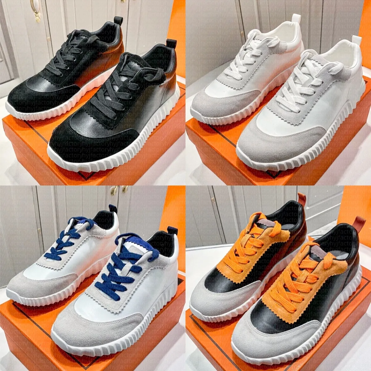 Wholesale Designer Sneakers Suede Leather Flats For Women & Men ...