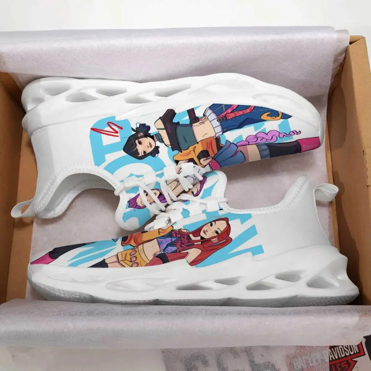 Lightweight Boys Printed Sneakers with Flat-bottomed Sole and Witch ...