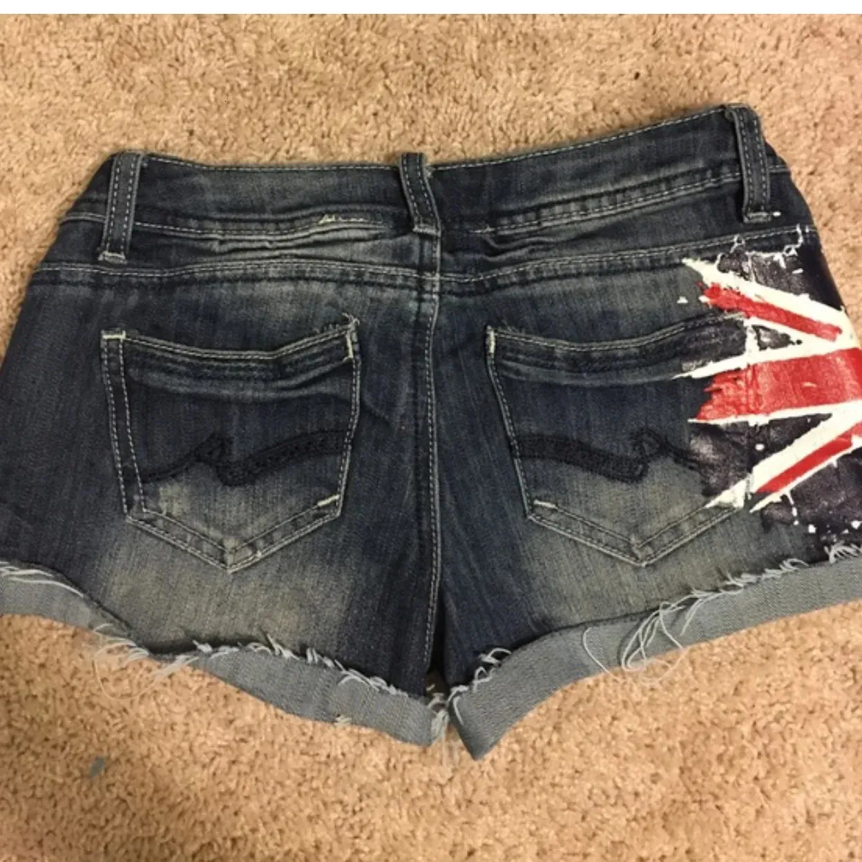 Y2K Denim Mini Skirt Low Waist 25 in Acetate Casual Vacation Style from ...