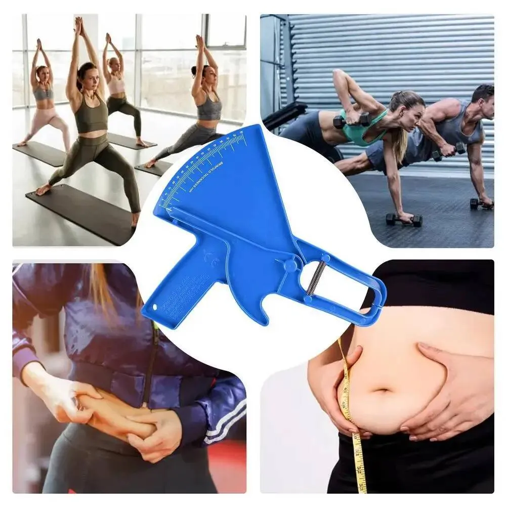Body Skinfold Caliper 0-0.88 in 0-22 mm Portable Double Spring Fat ...