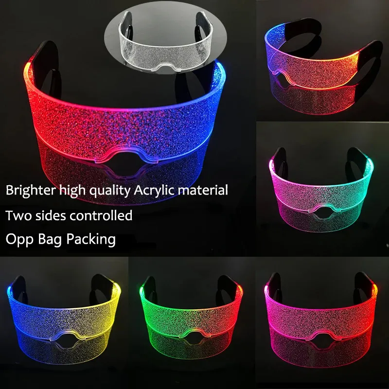 Rave Colorful Glowing Light Birthday Glasses Luminous LED Party Glasses ...