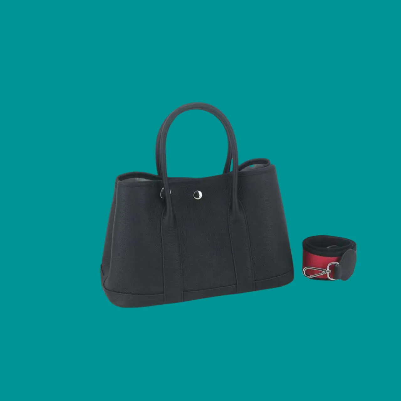 Leather Drawstring Tote Bag Hand-Stitched Top Layer Cowhide Womens ...