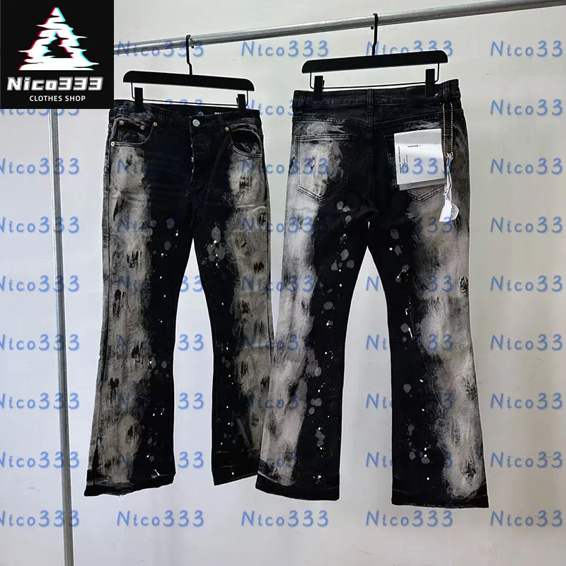 Women's Embroidered Jeans: Wave Design Letter Print Loose Fit Retro ...