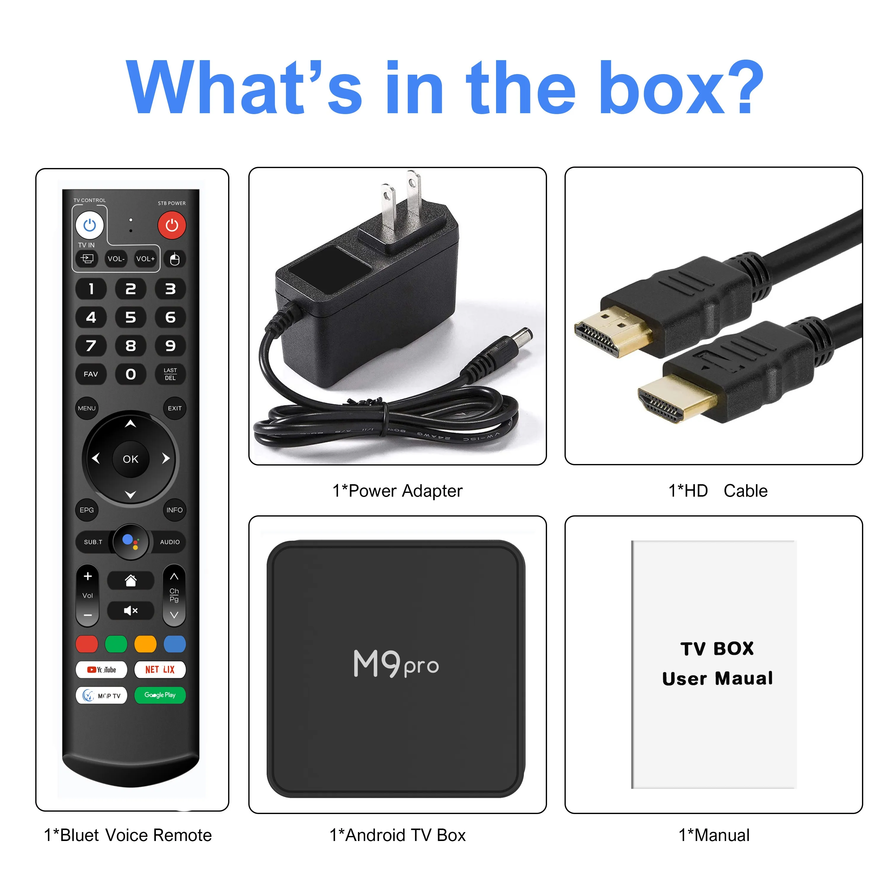 M9 Pro 4K TV Box Android 11 Smart ATV With Amlogic S905X4, 4GB RAM ...