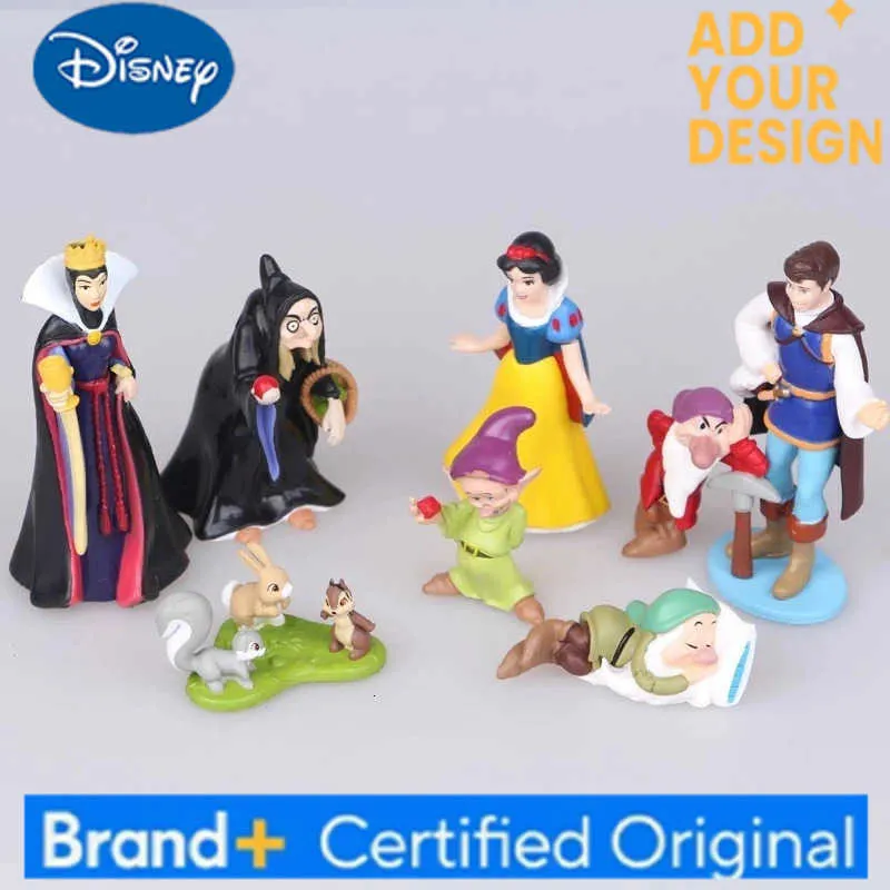 Disney Snow White Witch Empress Prince Charming Dwarf Action Figures ...