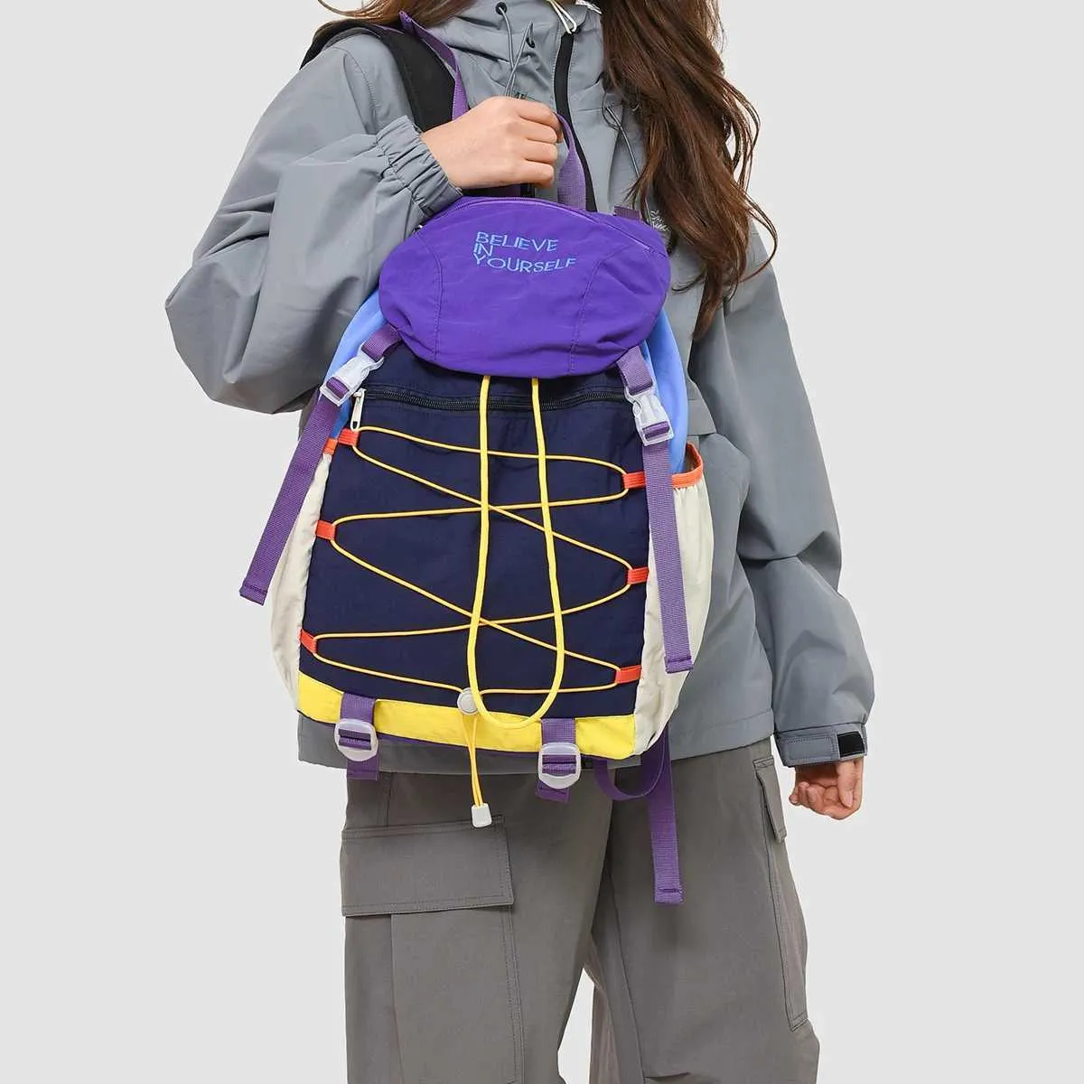 Lightweight PU Travel Backpack for Women with Zipper Closure and ...