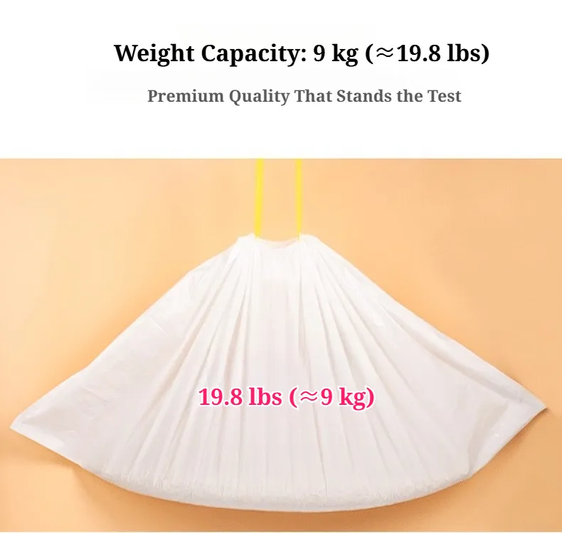 Large Size Thickened Disposable Drawstring Trash Bags with Automatic ...
