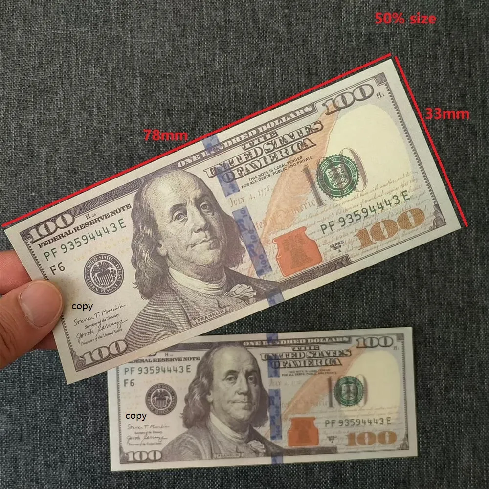 3A US Prop Money Film Shooting Props Durable Realistic Paper Dollar ...