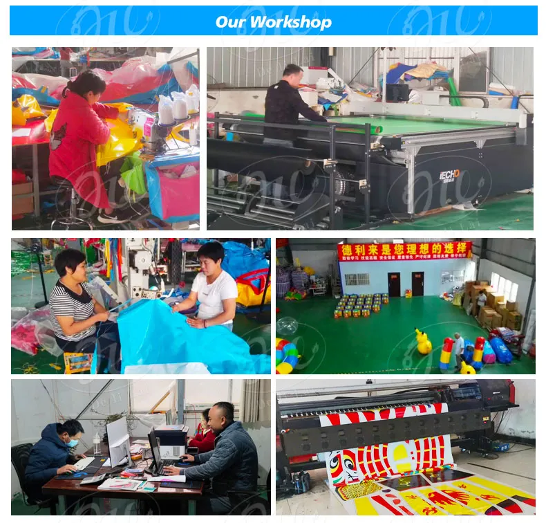 32x18.04x16.4 ft Inflatable dinosaur-themed PVC trampolines and dry ...