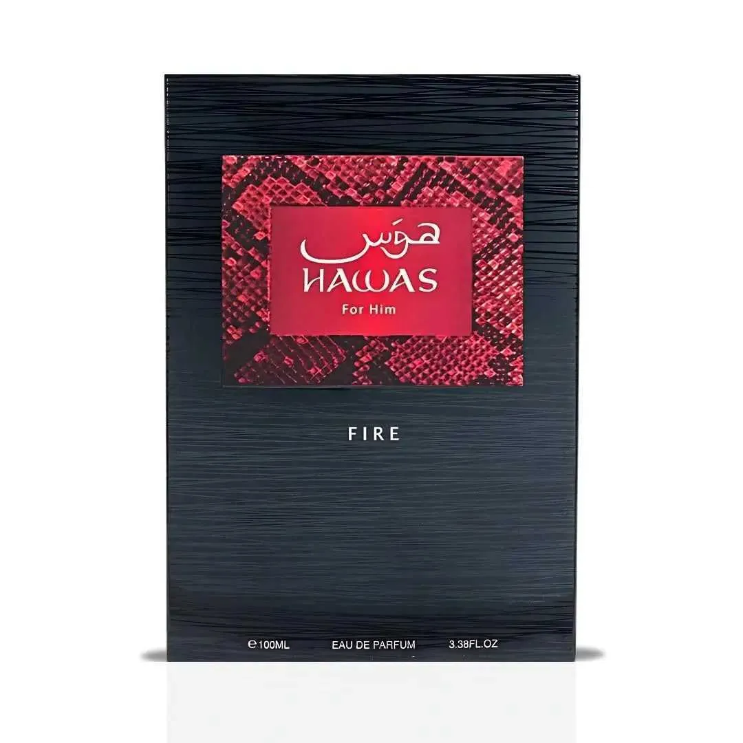 RASASI Hawas Fire Eau De Parfum Spray 3.4oz Bold, Long Lasting Arabic ...
