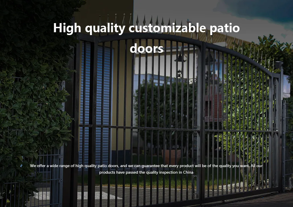 Factory Aluminum Garden Courtyard Gate Front Entry Main Door for ...