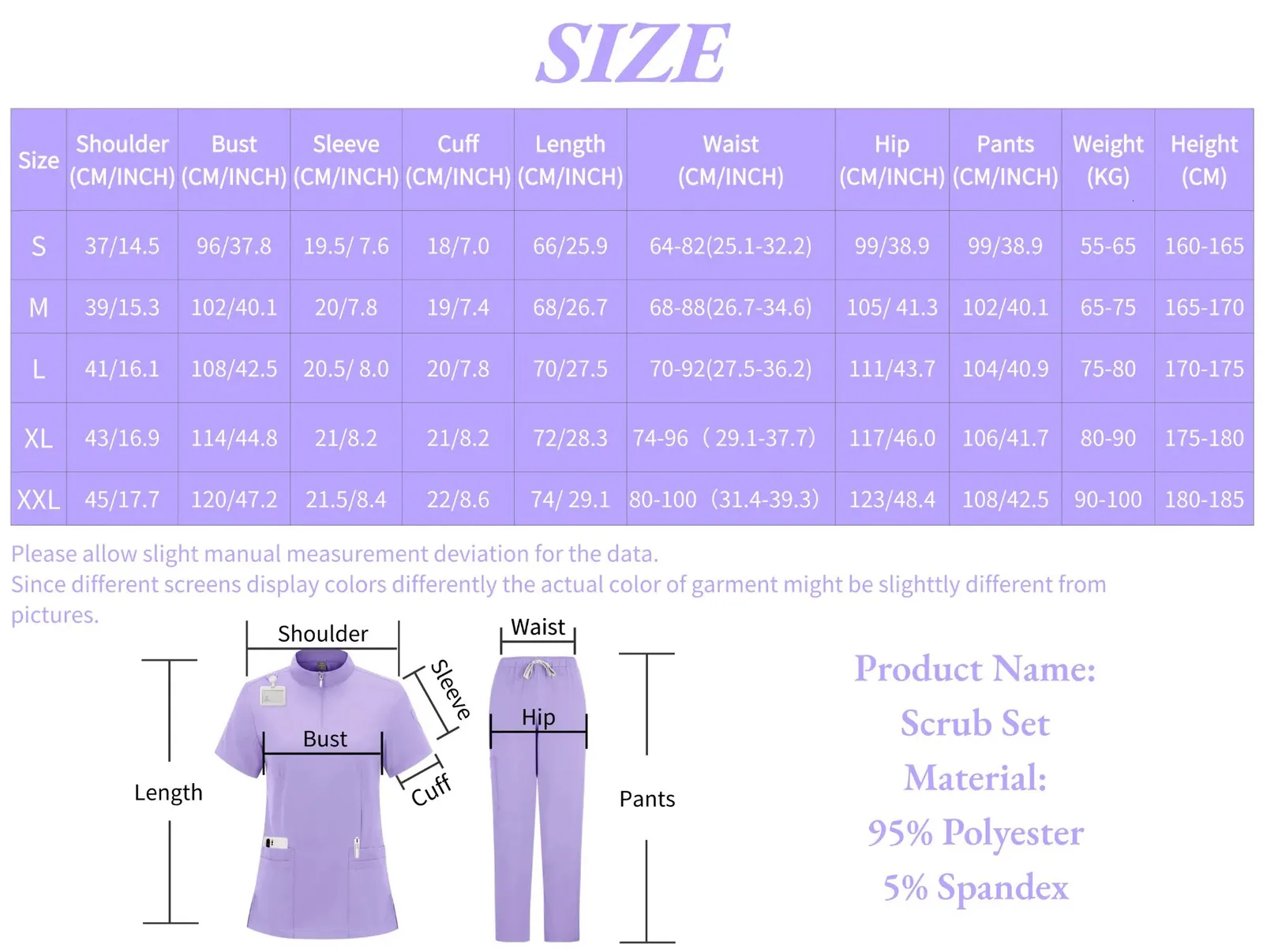 Doctor Nurse Uniforms Woman Scrub Set Sleeveless Vest Acetate Jersey ...