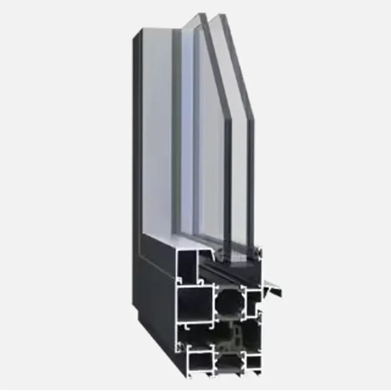 Aluminum sliding windows with double layered tempered glass for homes ...
