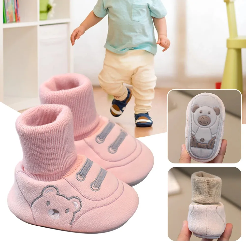 Toddler Shoes Baby Socks Infant Cartoon Kids Boy Shoes Soft Rubber Sole ...
