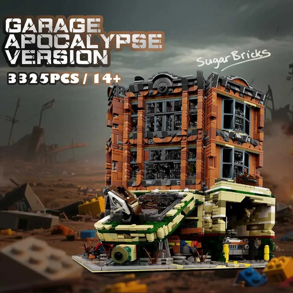Doomsday Corner Garage Modular Building Blocks City Apartment Store ...