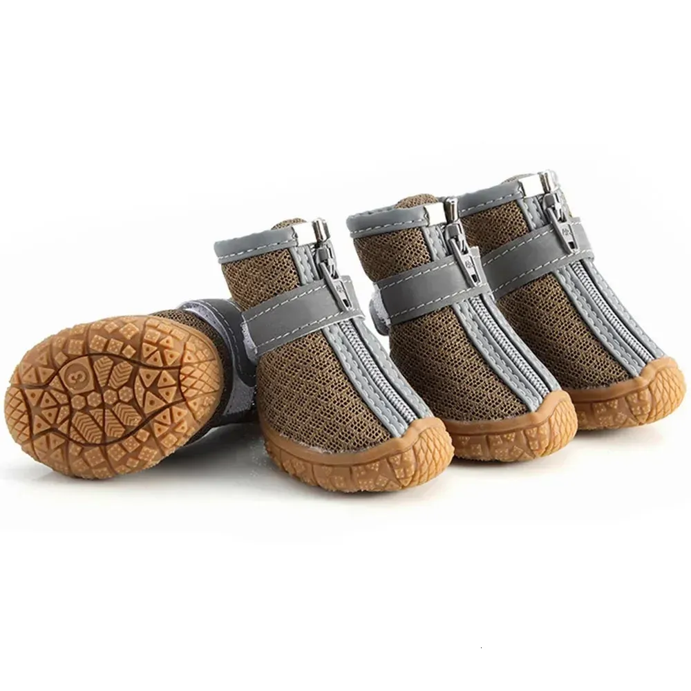 Dog Shoes Waterproof Silica Gel Puppy Pet Boots Paw Protectors for ...