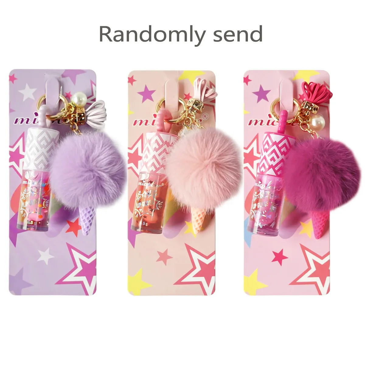 Three Colors Randomly Issued Color Lip Gloss Lip Oil Locks Moisture ...