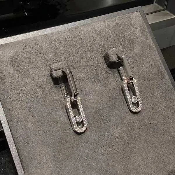 Luxury rose gold plated copper sliding earrings with amber stone and ...