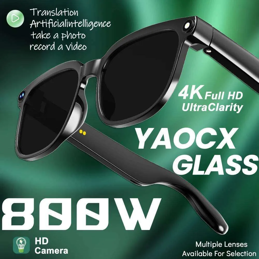 New 2026 Model 800W Camera Men Color Changing AI Translation Glasses ...