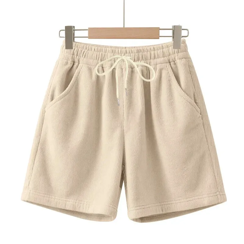Mens Casual Thin Corduroy Capri Shorts Acrylic Knit Fabric Spring ...