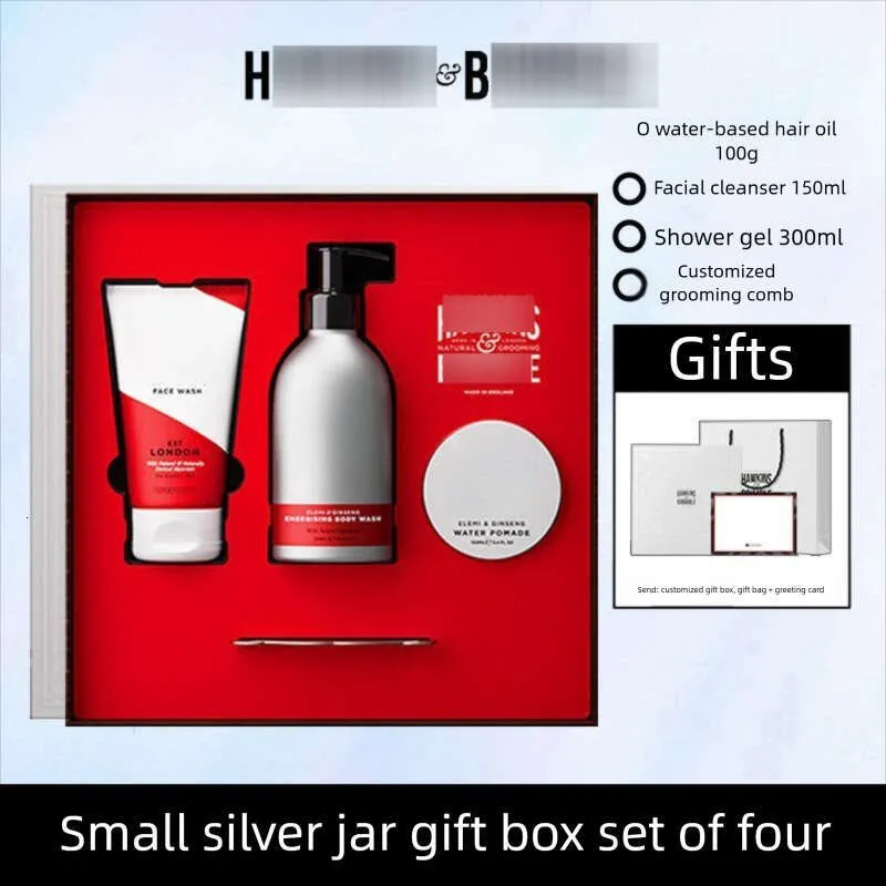 Luxury HB Silver Can Styling Spray Men's Hair Gel Mousse with Natural ...