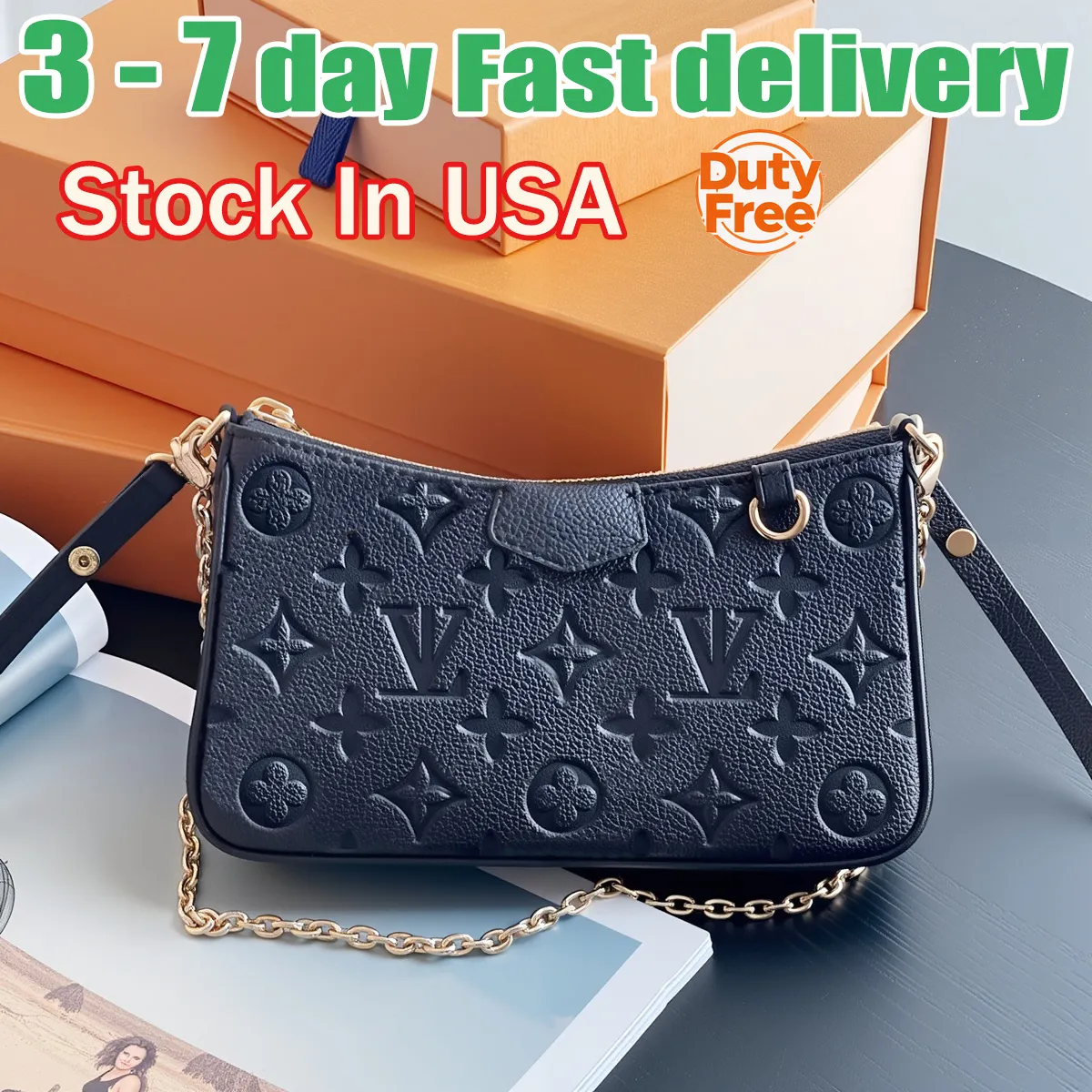 Luxury Black Embossed Designer Shoulder Ita Bag With Classic Print And ...