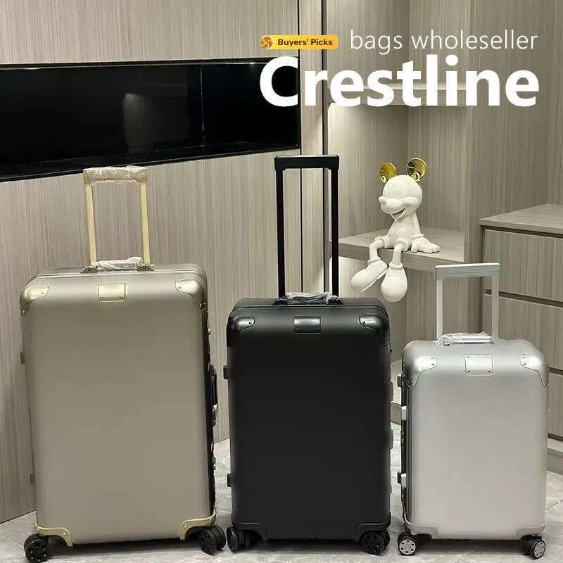 21-Inch Metallic Rolling Luggage Suitcase with Spinner Casters and Lock ...