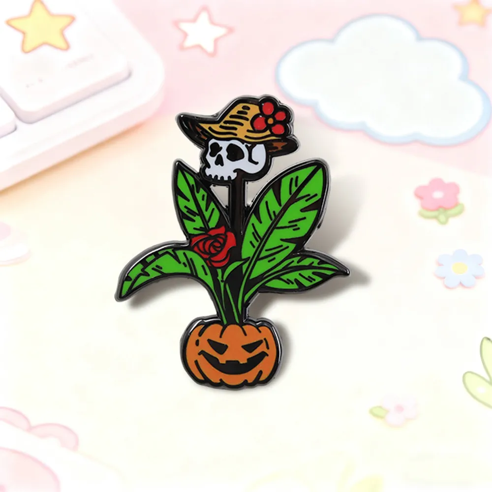 Anime pin cartoon enamel badge Halloween dark lapel pin metal backing ...