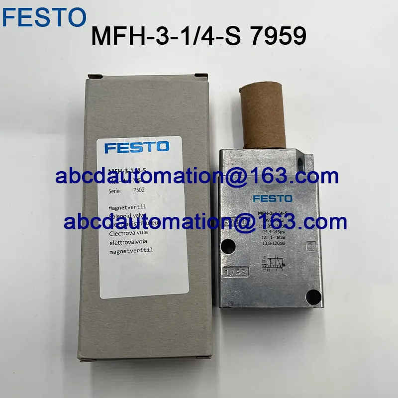 Festo Dual State Triple Port Solenoid Actuator MFH 3 1/4 S Precise ...