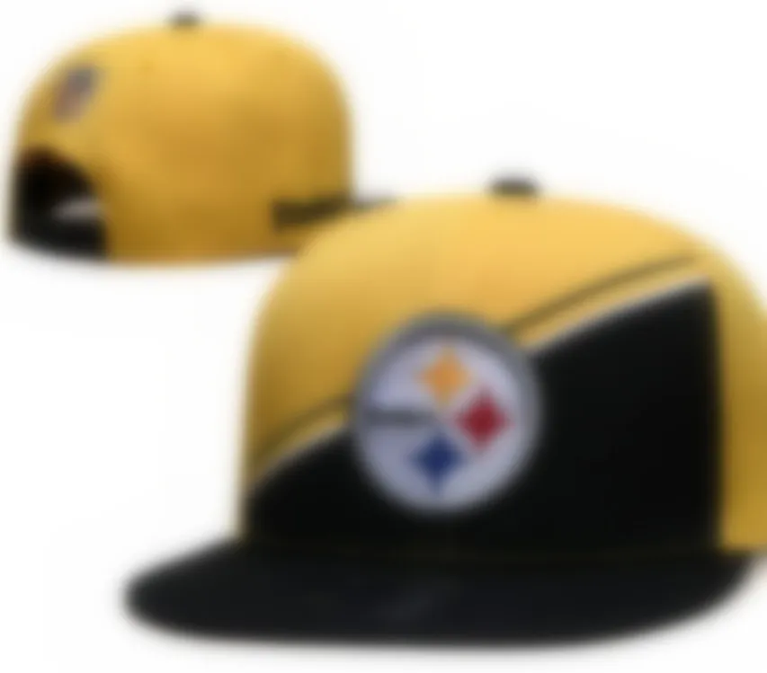 Men's Classic Steeler Snapback Strapback Ball Cap Unisex Full Size ...