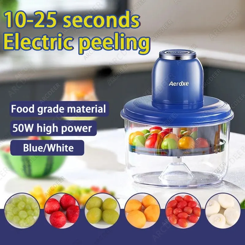 Automatic Fruit Peeler Machine Wireless Portable Stainless Steel Blade ...
