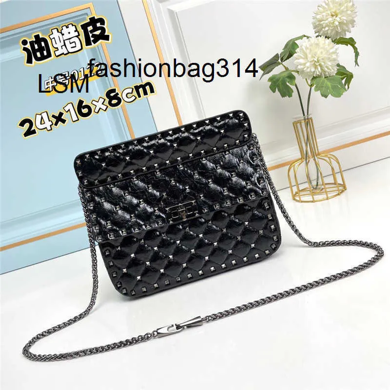 Designer leather clutch purse mini size with zipper closure and rivet ...