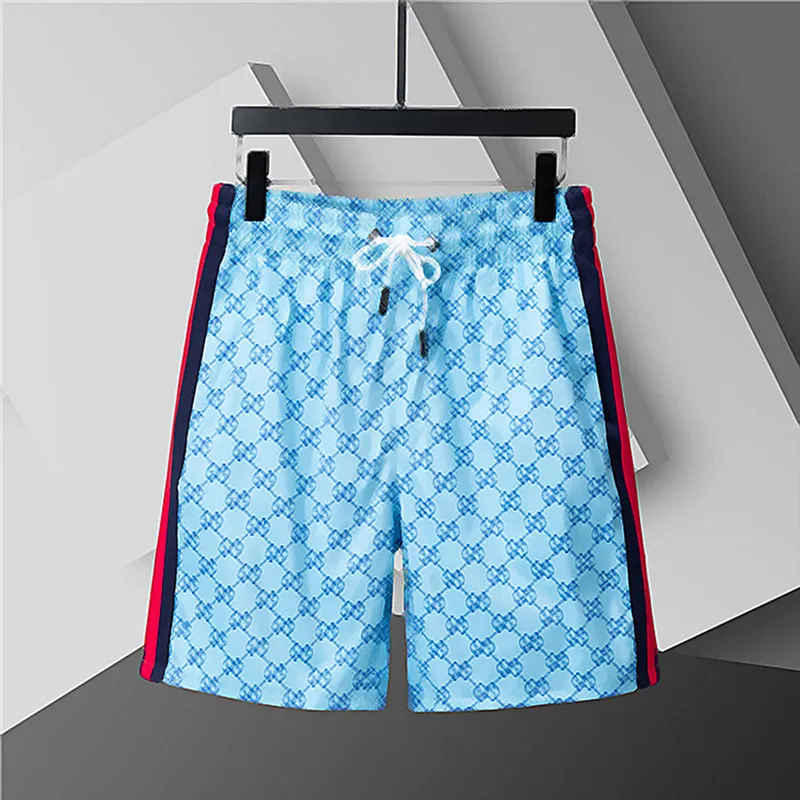 Men's Swim Shorts 33 in Waist Elastic Waist Quick Dry Letter Print ...