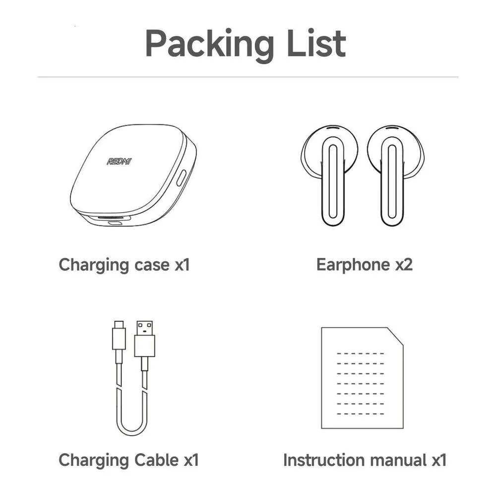 Xiaomi Redmi Buds 7S ANC Wireless Earbuds Dual Drivers 32H Battery ...